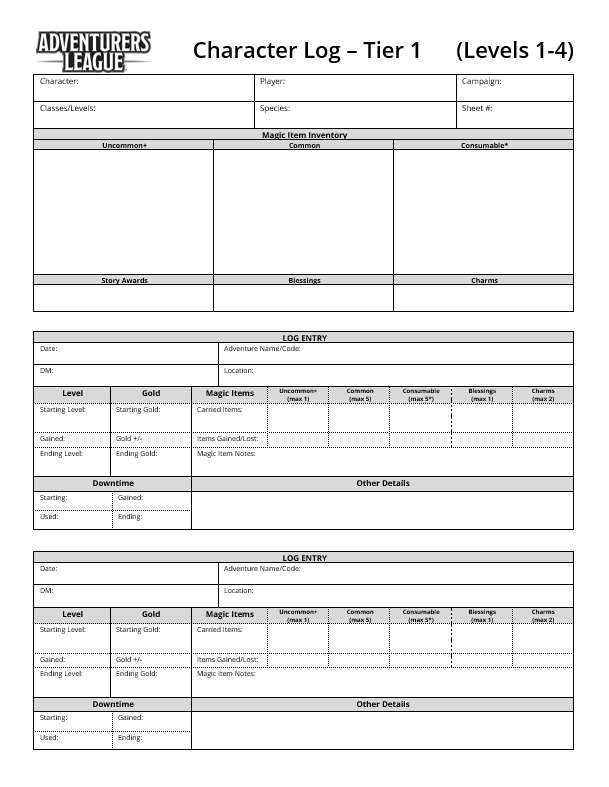 An Essential Adventurers League Tool for D&D Organized Play – Roll for Joy